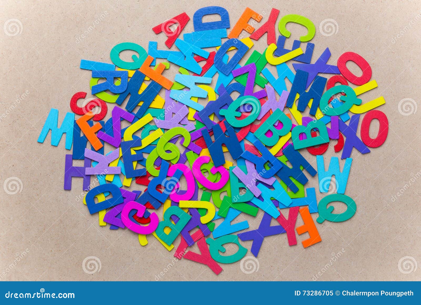 Random Color Wooden Alphabets Stock Image - Image of overlap, scatter ...