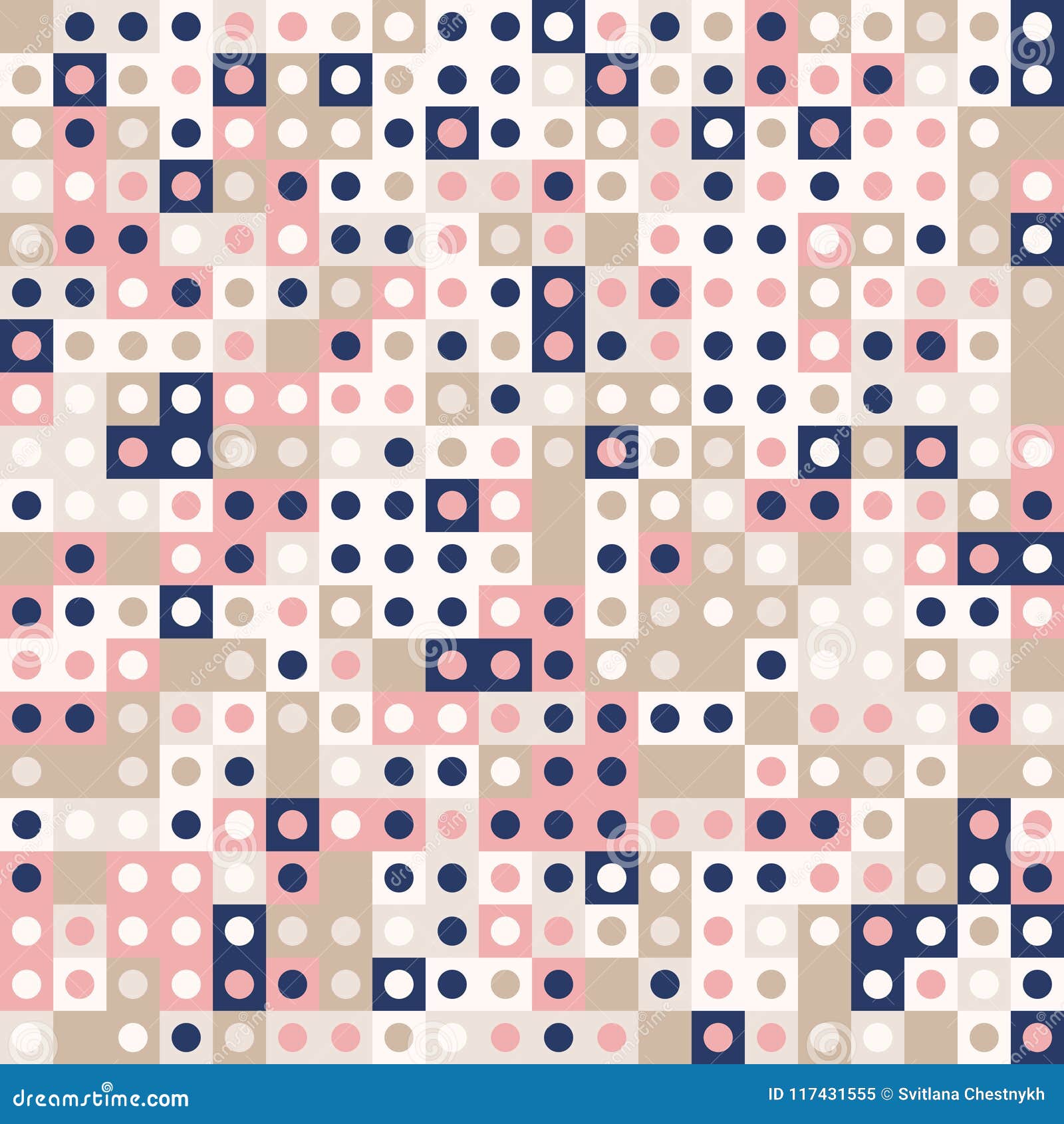 Random Colored Abstract Geometric Mosaic Pattern Background Stock ...