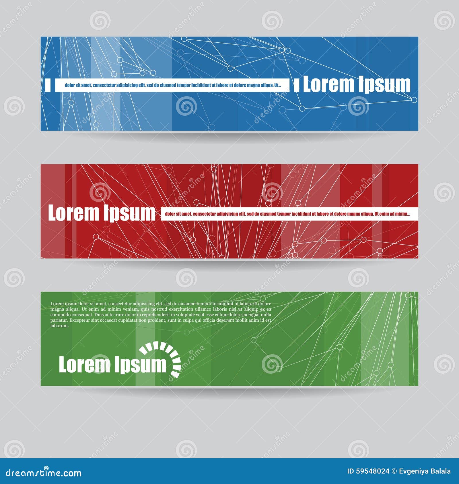 A Random Colored Banners stock vector. Illustration of geometry - 59548024