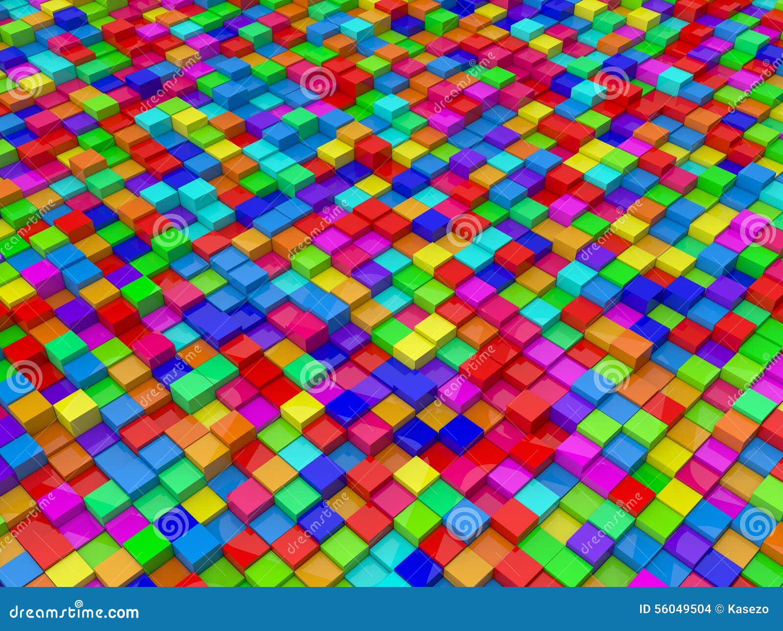 Random colored cubes stock illustration. Illustration of shifted - 56049504