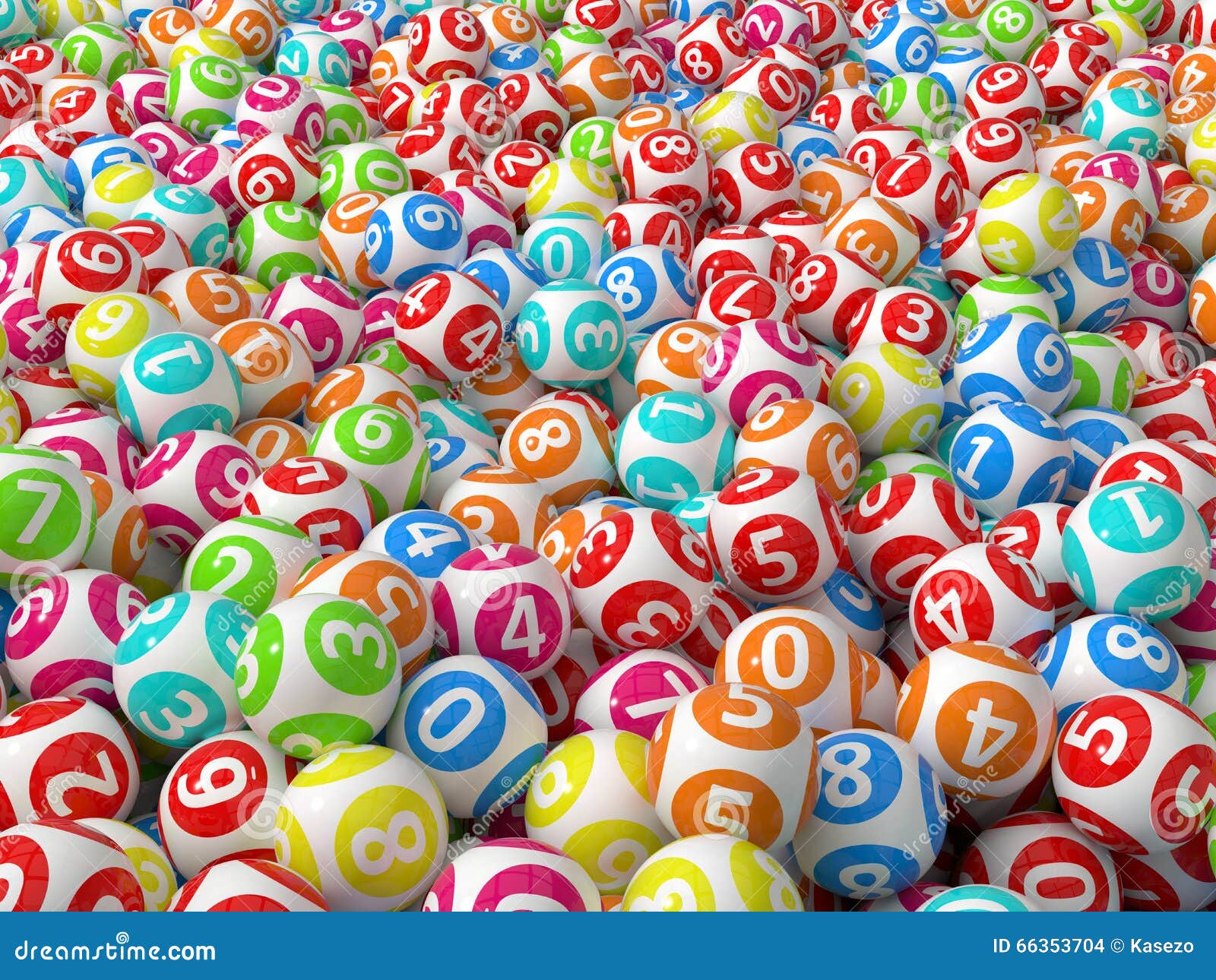 Random Colored Lottery Balls Stack Stock Illustration - Illustration of ...