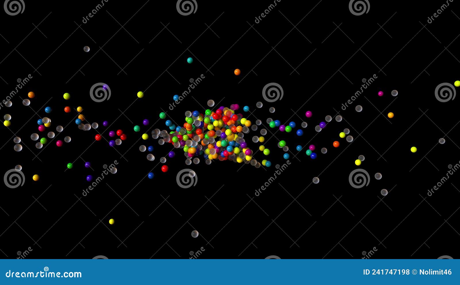 Random colored spheres stock illustration. Illustration of colorful ...