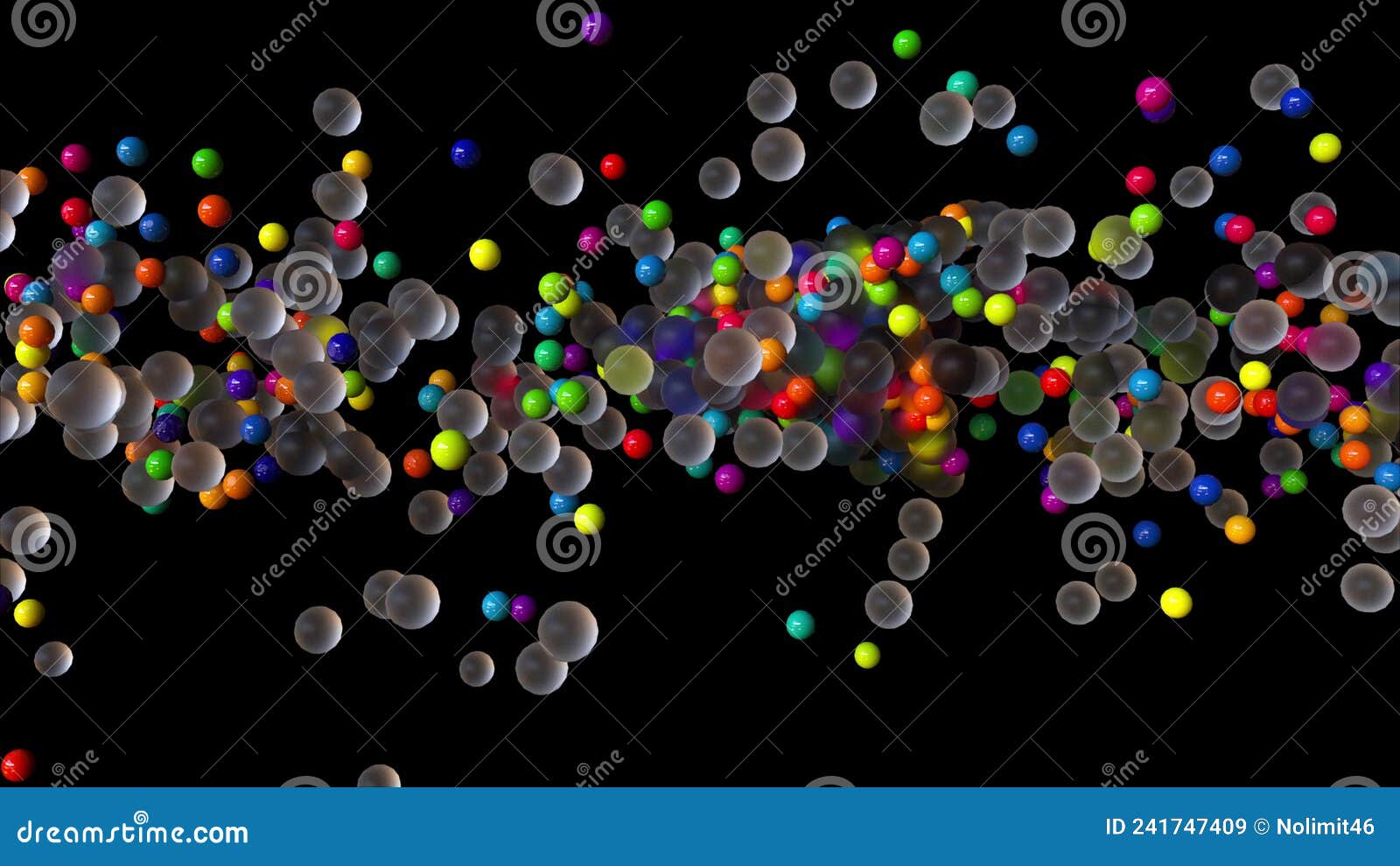 Random colored spheres stock illustration. Illustration of pearl ...