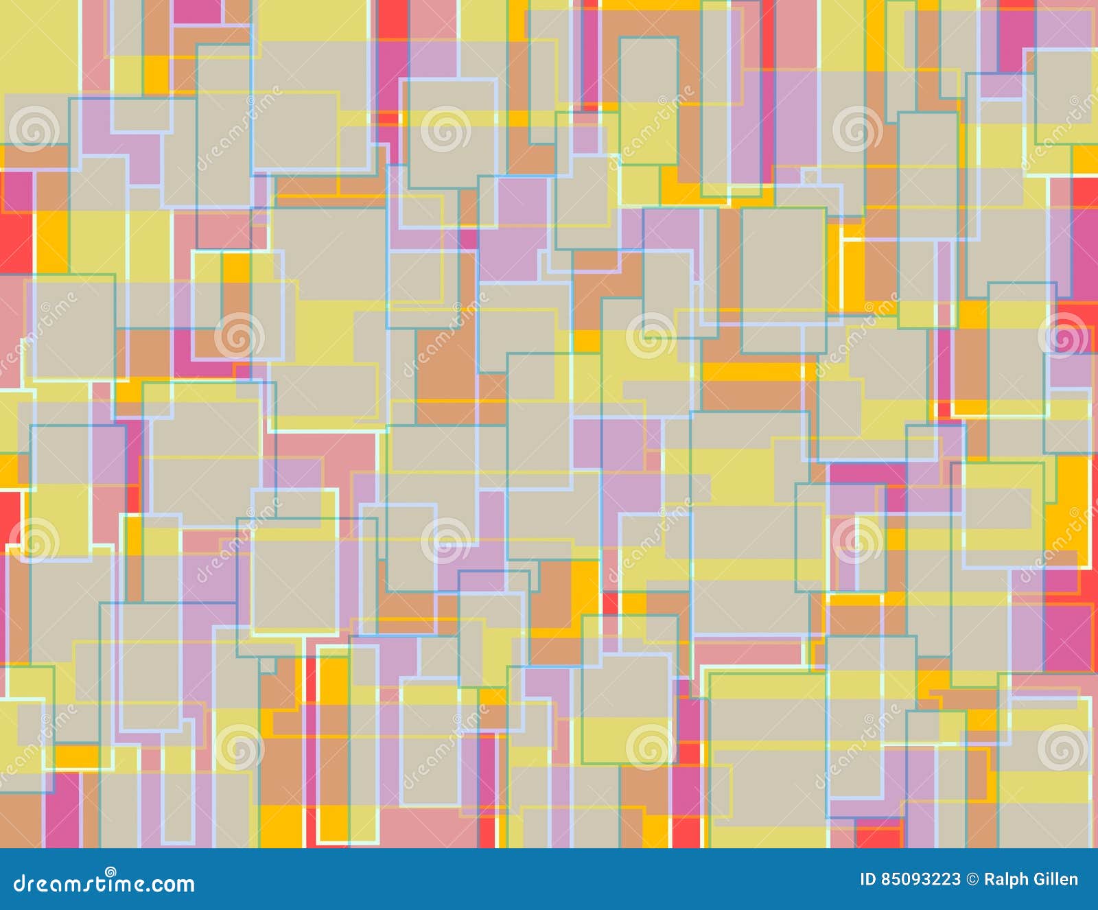 Random Colorful Block Pattern 2 Stock Illustration - Illustration of ...