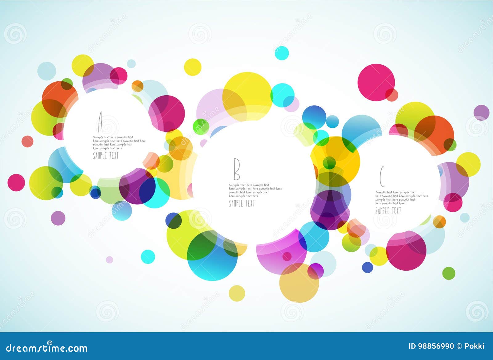 Random Colorful Bubbles with Place for Your Text. Stock Vector ...
