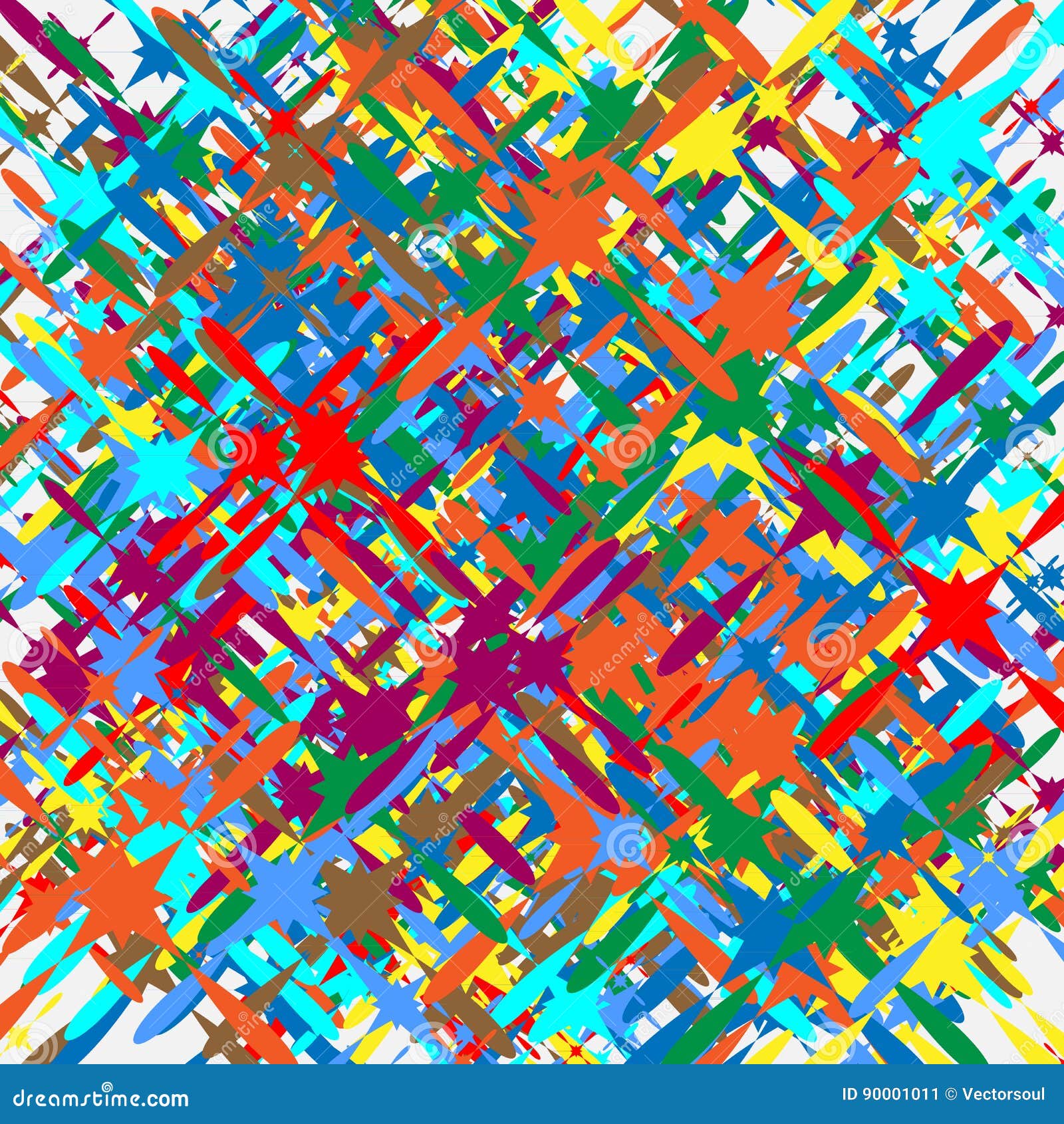 Random Colorful Geometric Pattern / Texture. Mottled Illustration of ...