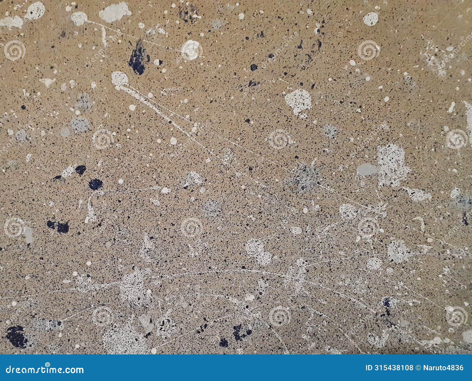 Random Colors Paint Drops and Splash on the Floor Stock Photo - Image ...