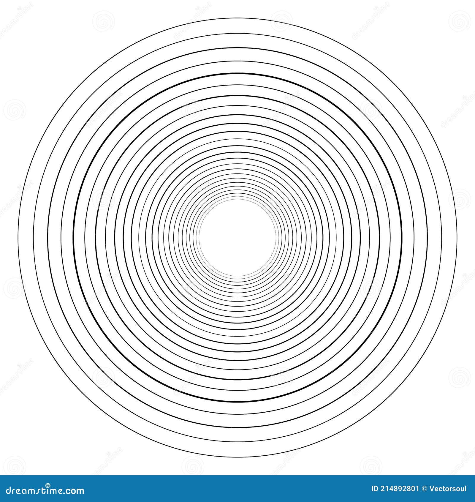Random Concentric Circles, Rings. Random Radial, Radiating Circle ...