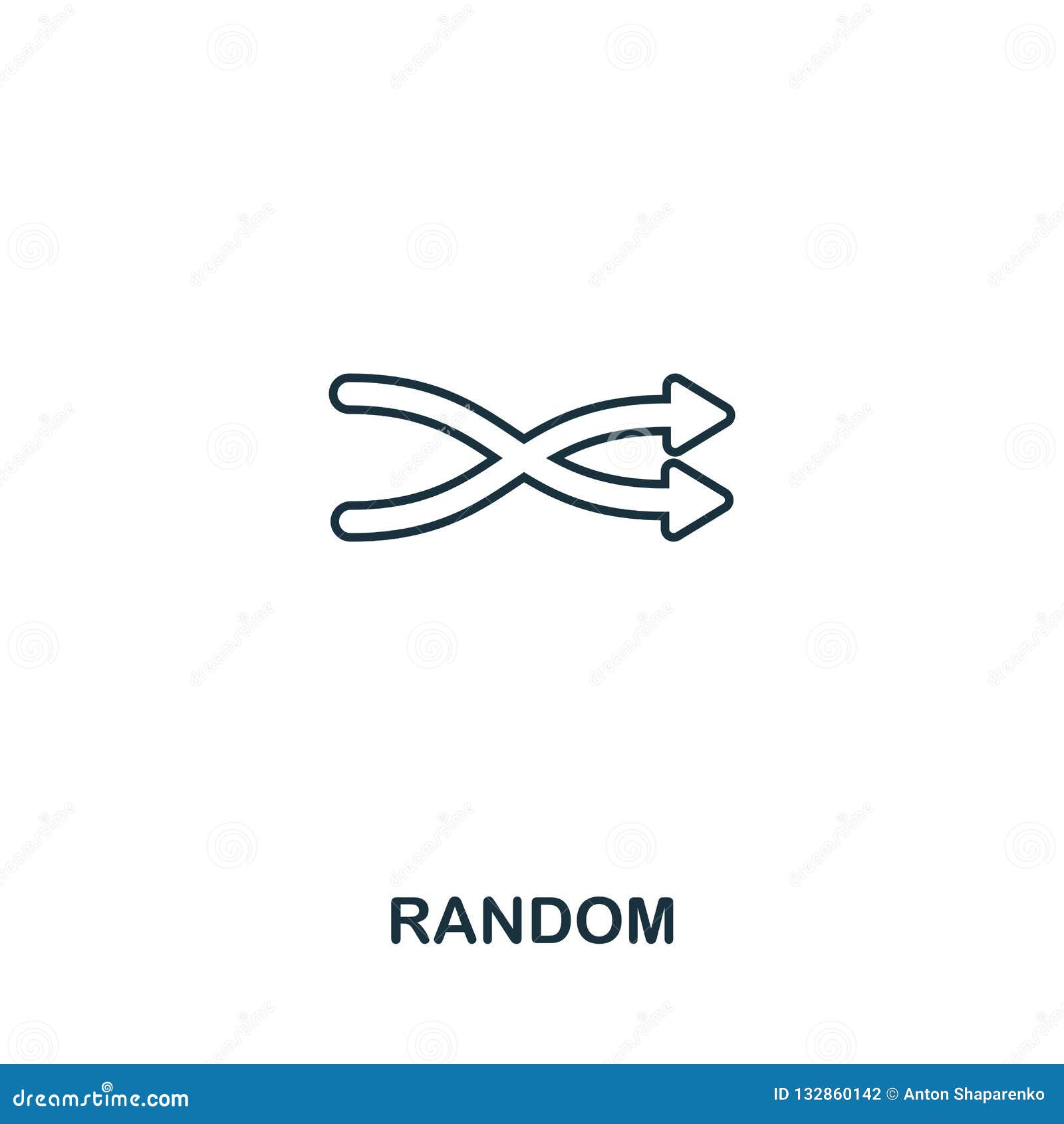 Random Creative Icon. Simple Element Illustration. Random Concept ...