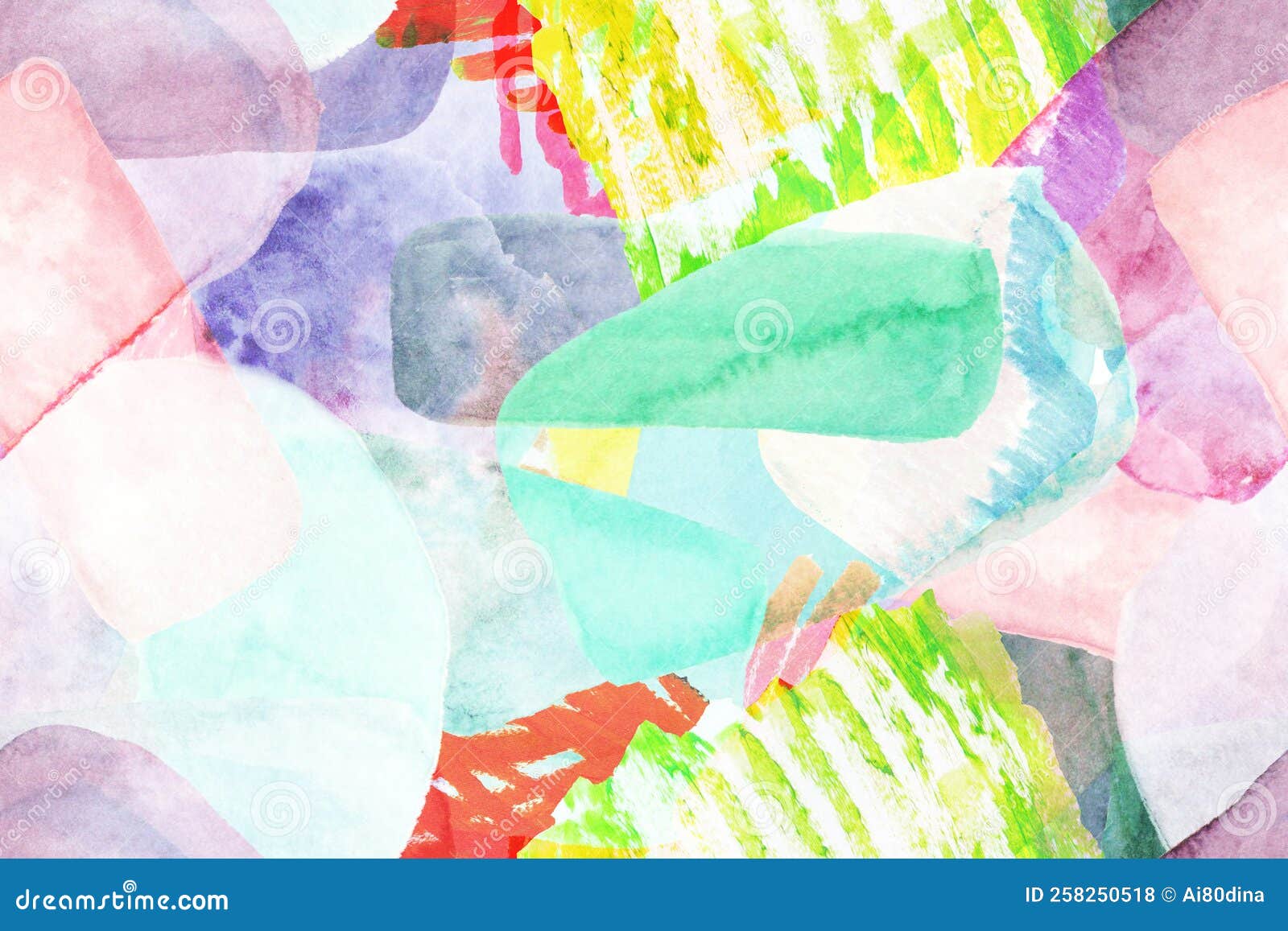 Random Creative Paper Collage. Abstract Modern Geometric Paper Cut Outs ...