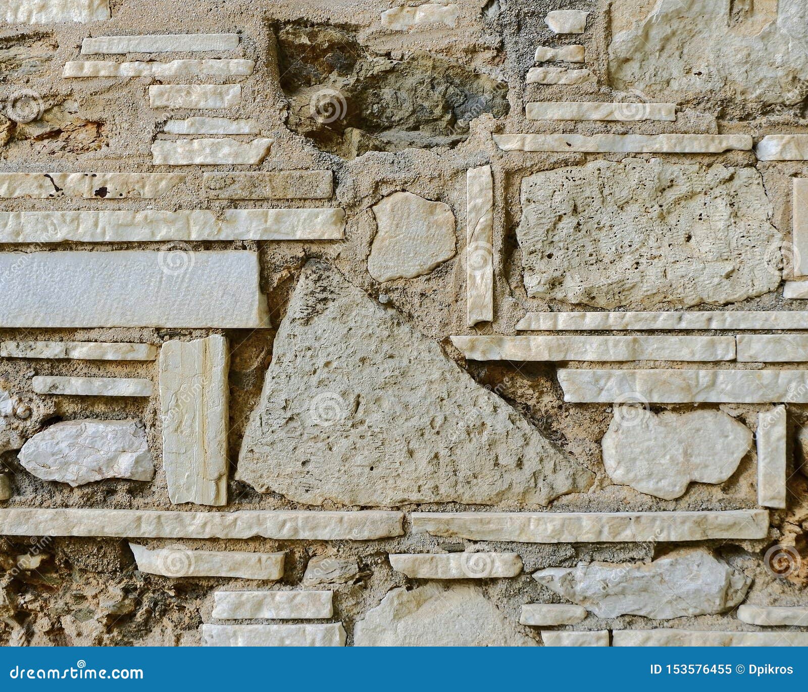 Random Cut Stones Wall Seamless Pattern Stock Image - Image of seamless ...