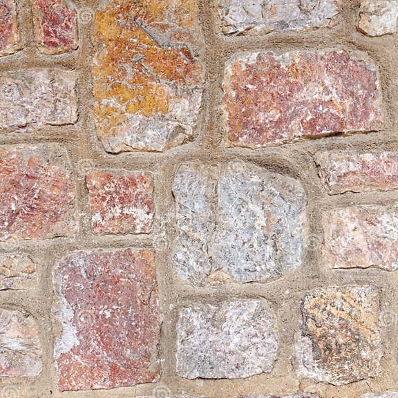 Random Cut Stone Wall Seamless Pattern Stock Image - Image of colorful ...