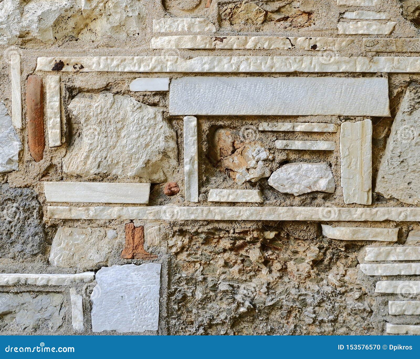 Random Cut Stones Wall Seamless Pattern Stock Photo - Image of rough ...