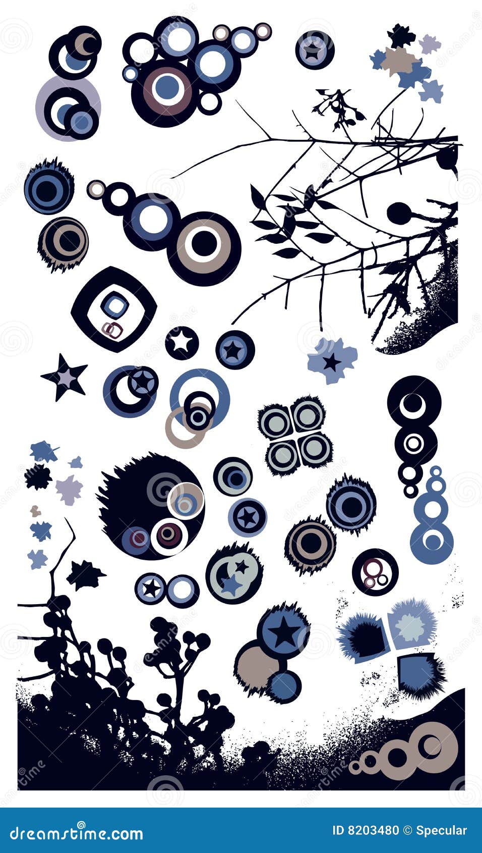 Random Design Elements stock vector. Illustration of circle - 8203480