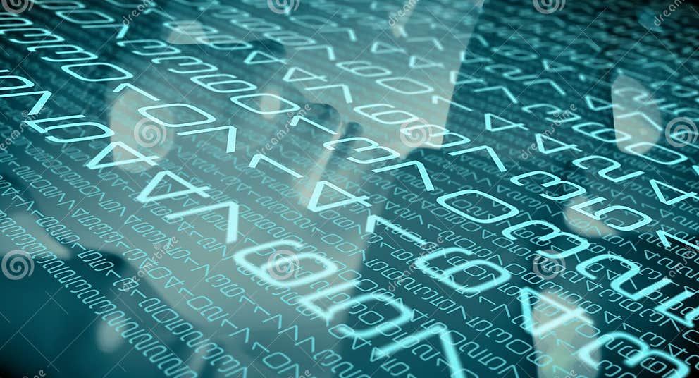 Cyber Security Script Code, Computer Algorithms Stock Illustration ...