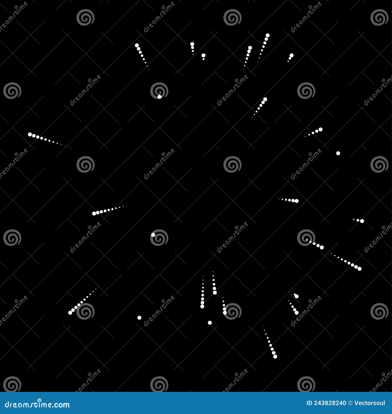 Random Dots, Circles and Polkadots Spreading, Radiating. Confetti ...