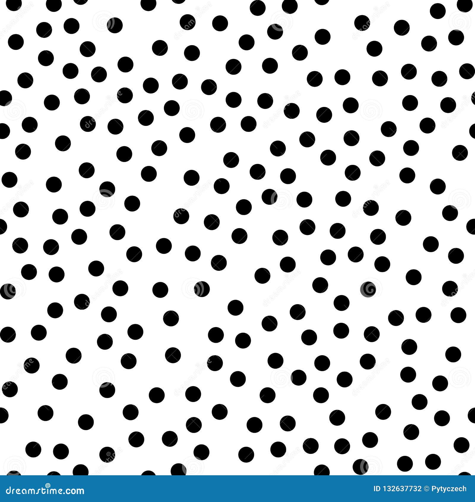 Random Dotted Seamless Pattern. Simple Geometric Background in Black ...