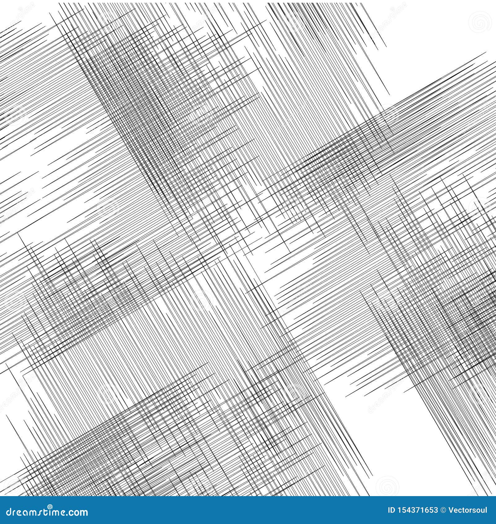 Random Edgy Lines Parallel and Intersecting Fashion. Random Geometric ...