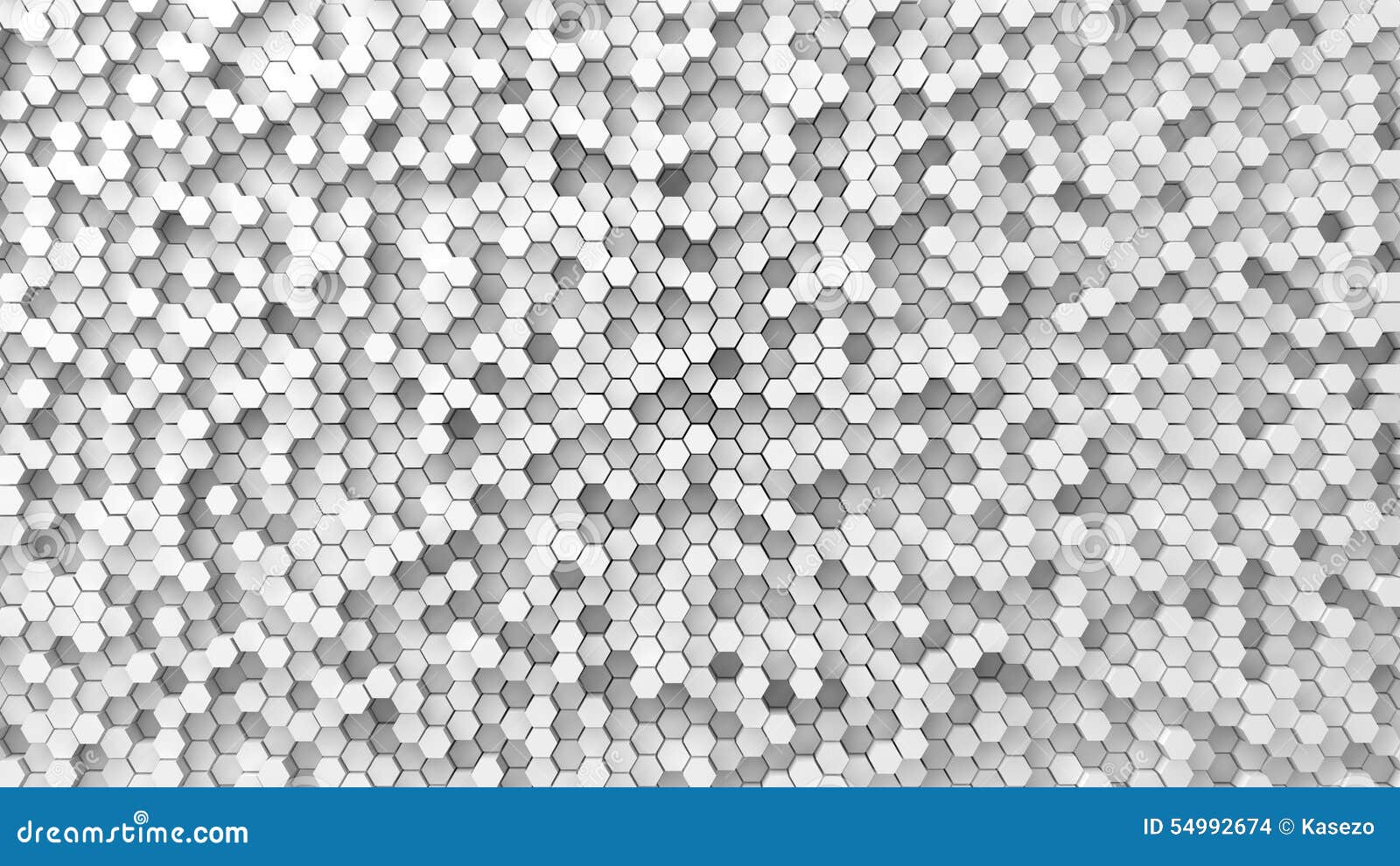 Random Elevated Hexagons Background. Stock Illustration - Illustration ...