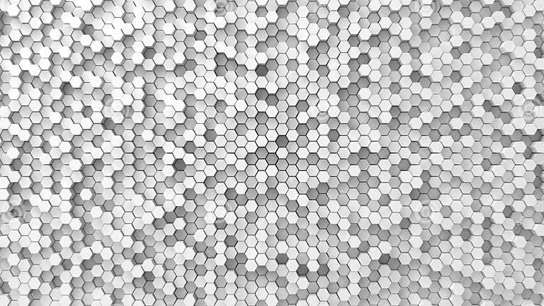 Random Elevated Hexagons Background. Stock Illustration - Illustration ...
