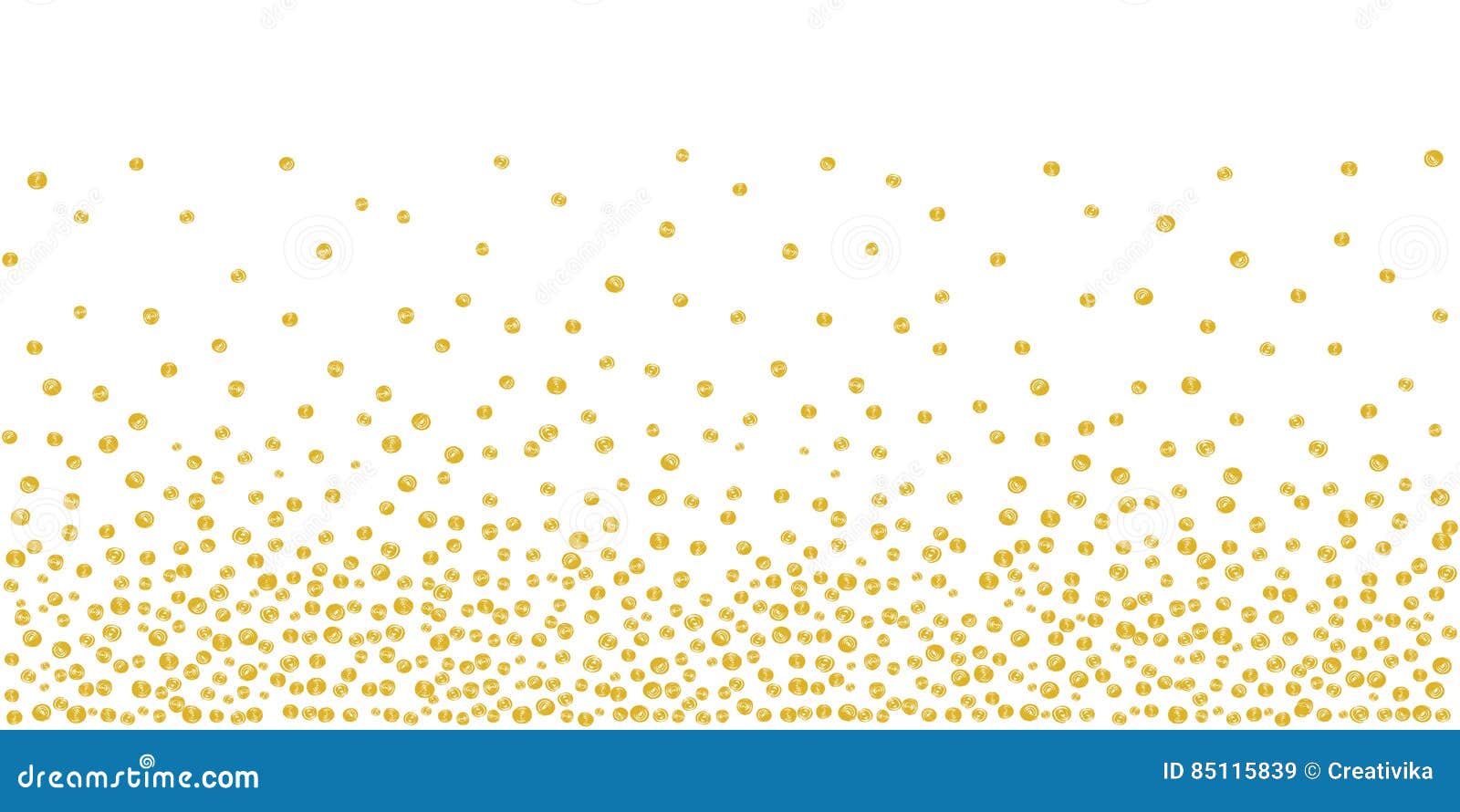 Random Falling Golden Dots Background Stock Vector - Illustration of ...