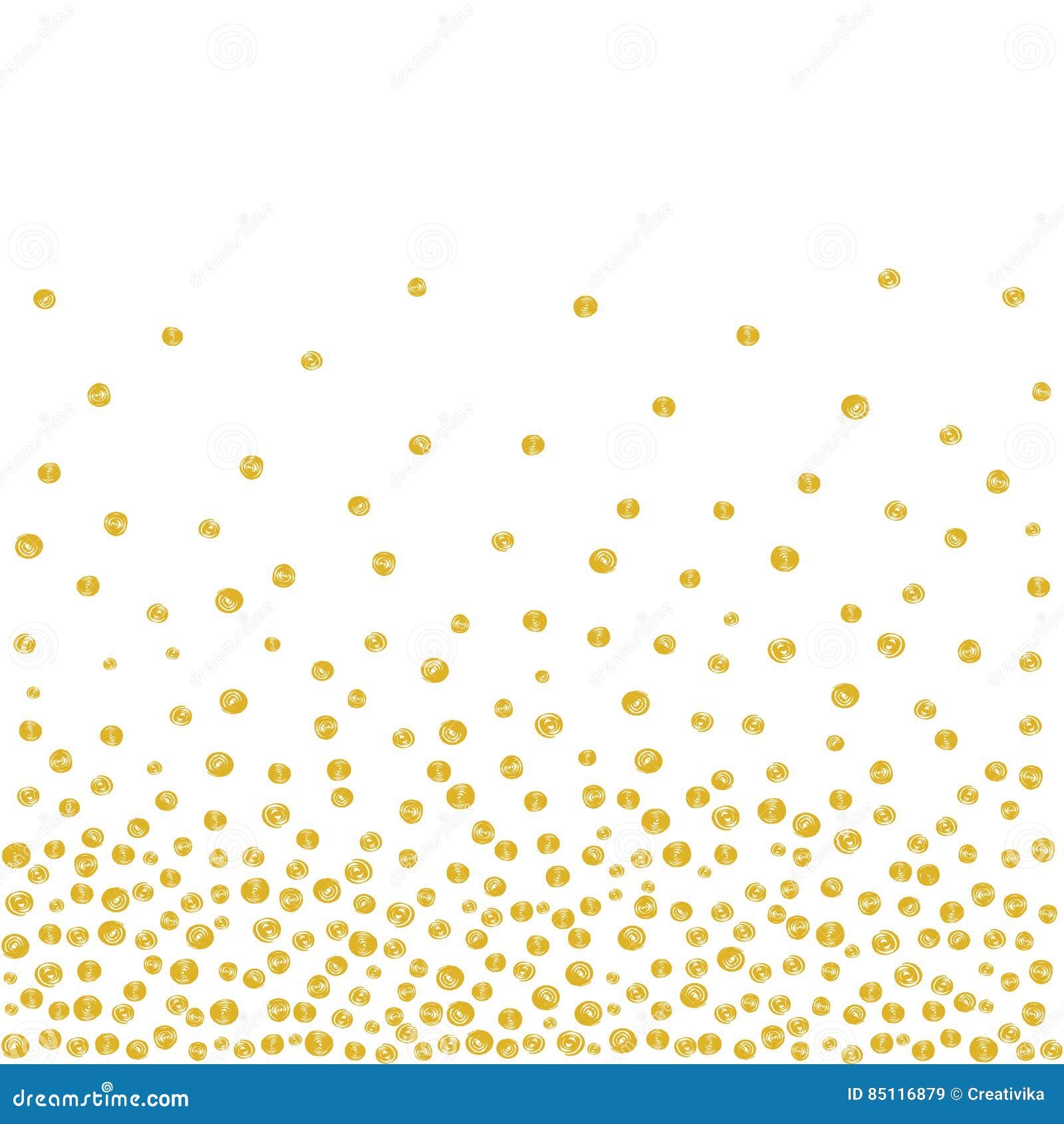 Random Falling Golden Dots Background Stock Vector - Illustration of ...