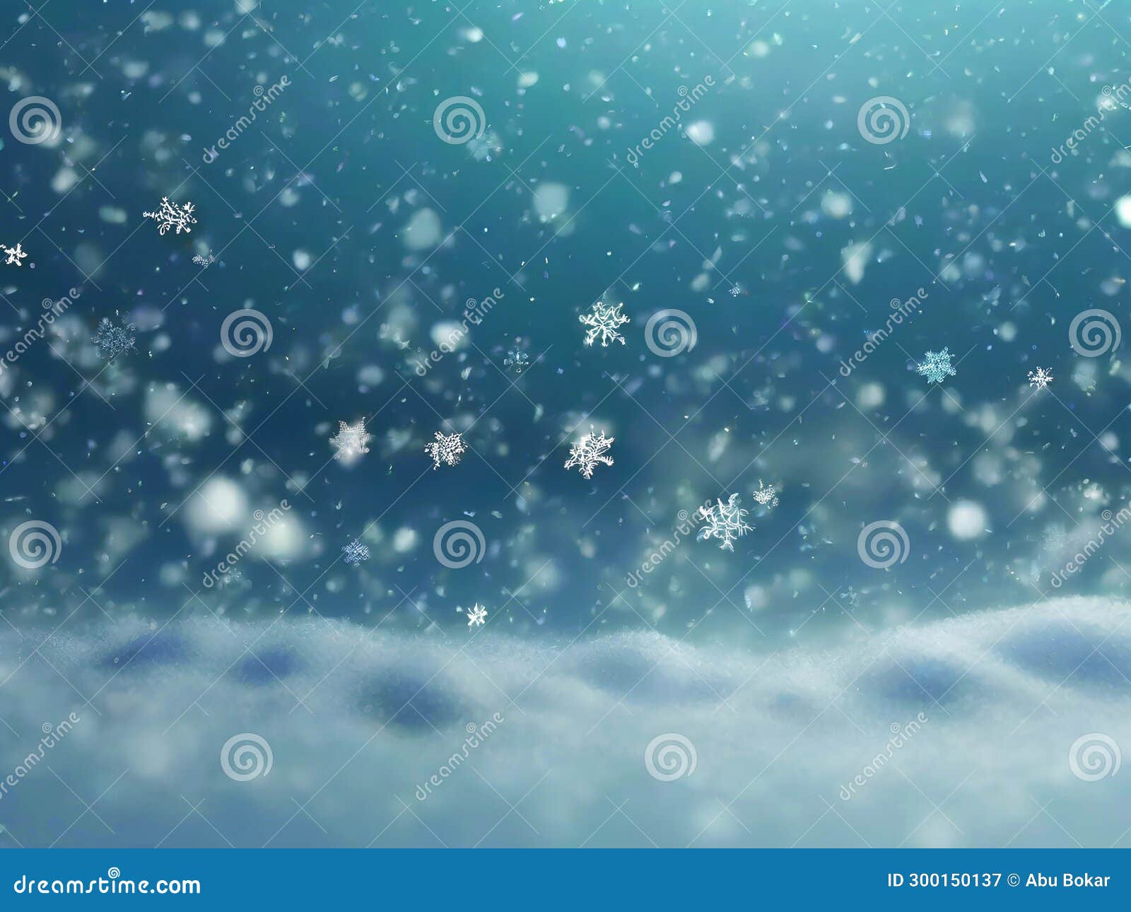 Random Falling Snow Flakes Wallpaper Stock Illustration - Illustration ...