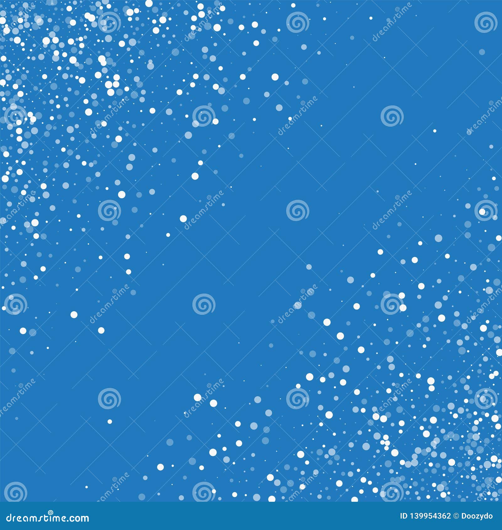 Random Falling White Dots. Abstract Chaotic Scatter Stock Illustration ...