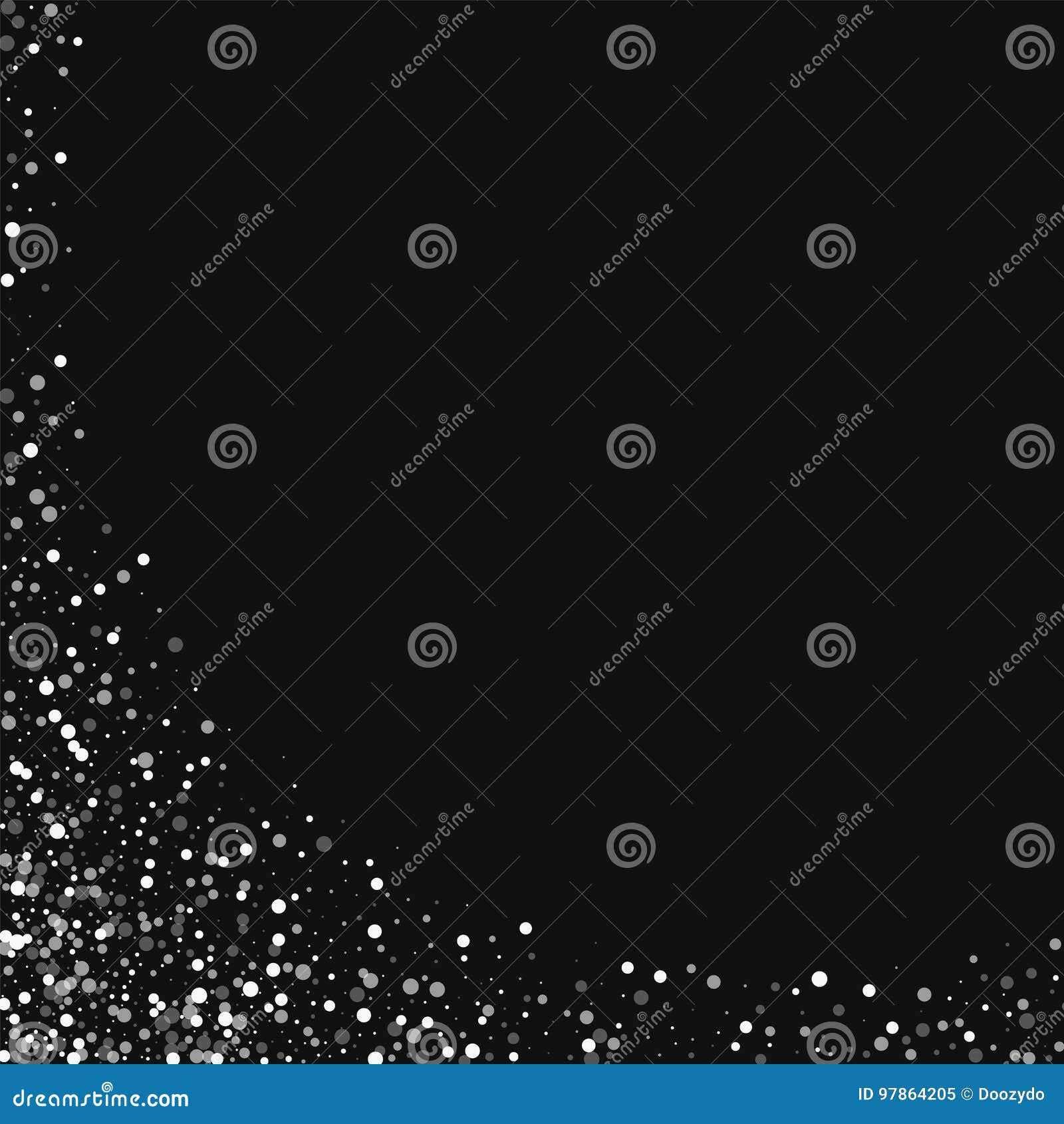 Random falling white dots. stock vector. Illustration of abstract ...
