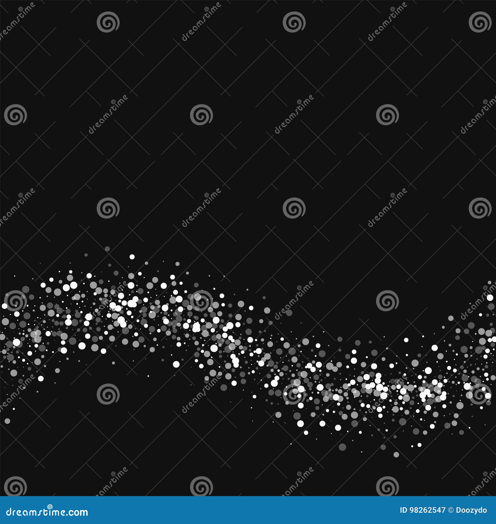 Random falling white dots. stock vector. Illustration of mess - 98262547