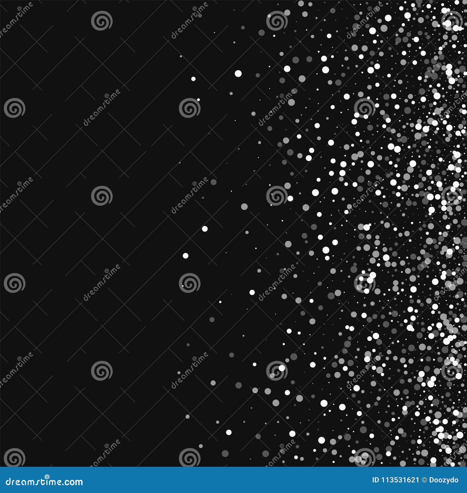 Random falling white dots. stock vector. Illustration of brochure ...