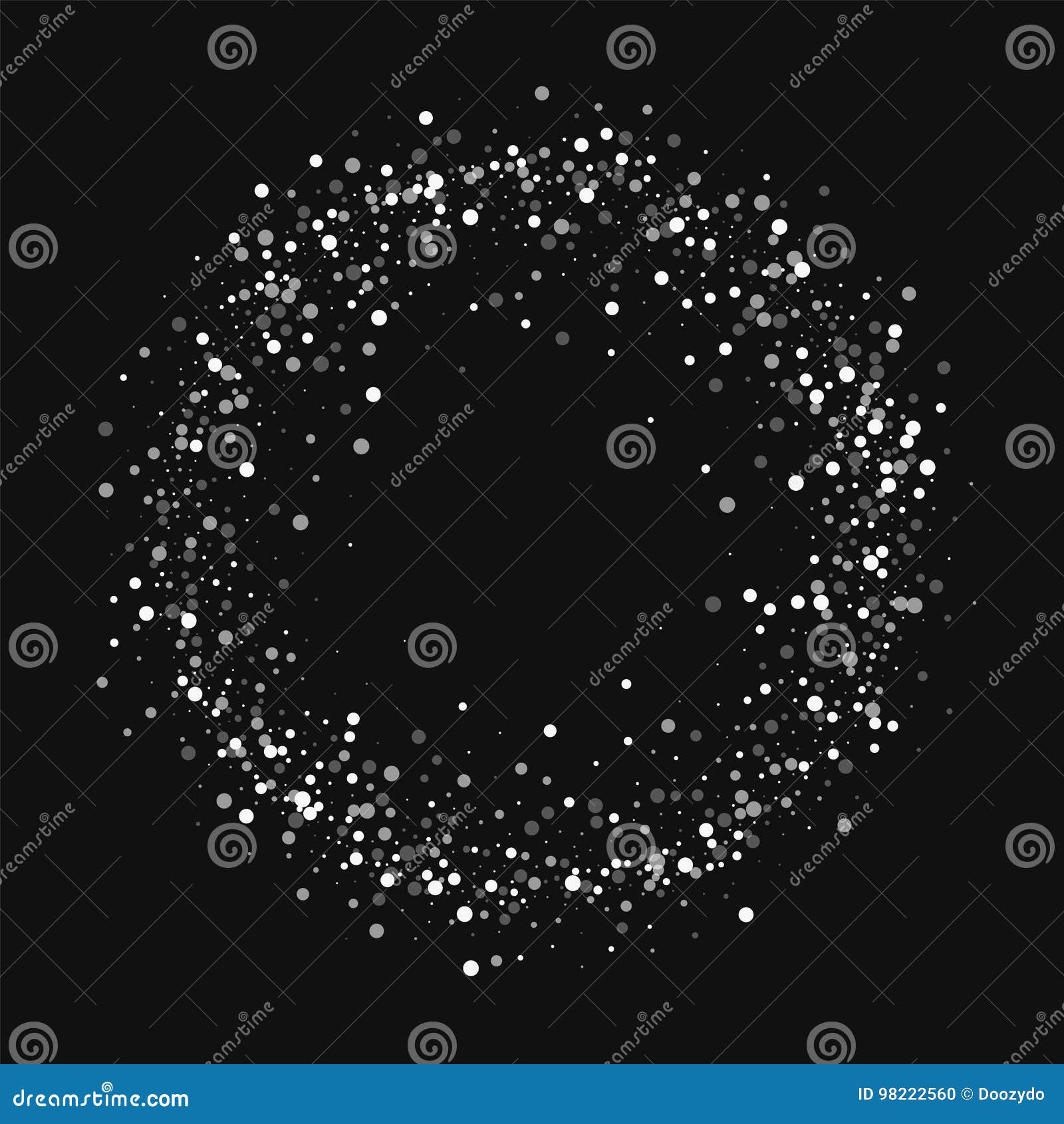 Random falling white dots. stock vector. Illustration of canvas - 98222560