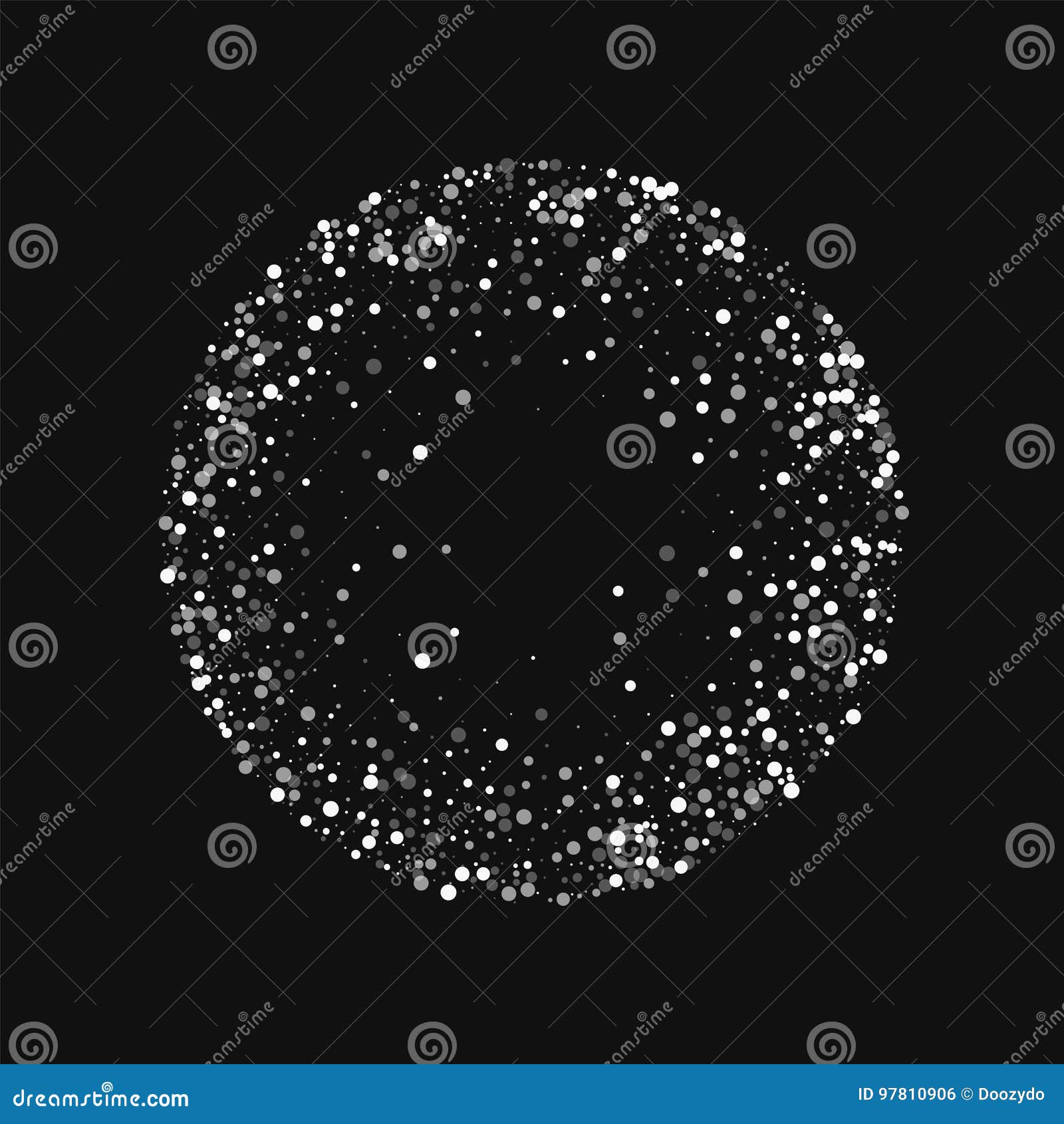 Random falling white dots. stock vector. Illustration of decoration ...