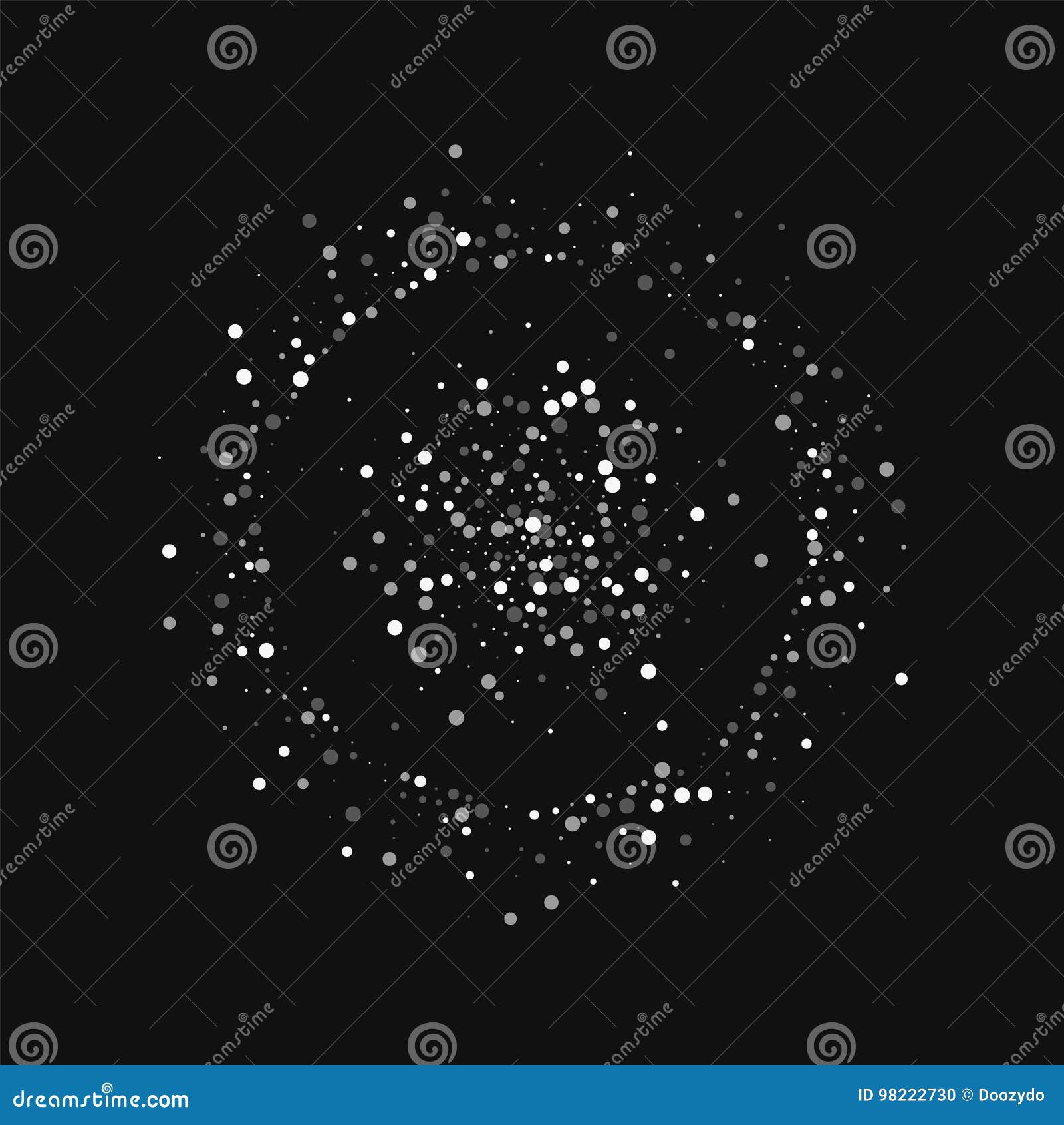 Random falling white dots. stock vector. Illustration of glitter - 98222730