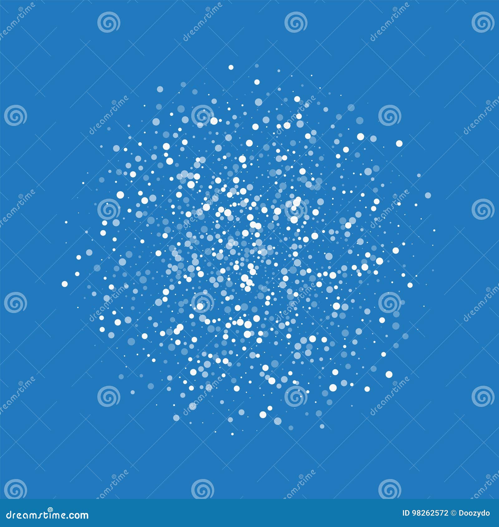 Random falling white dots. stock vector. Illustration of design - 98262572