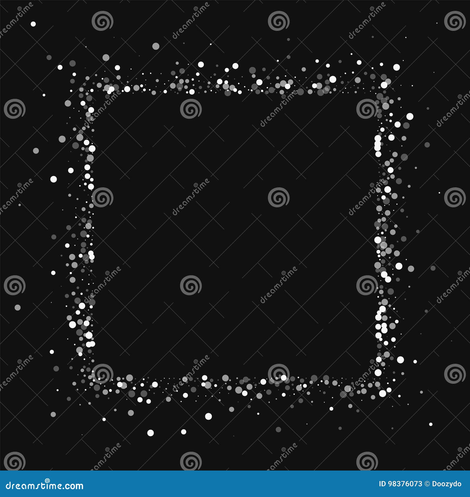 Random falling white dots. stock vector. Illustration of particles ...