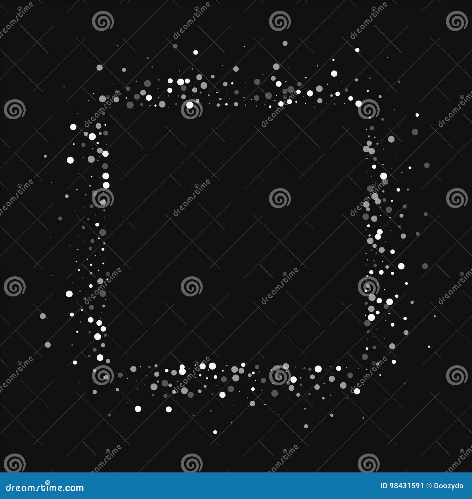 Random falling white dots. stock vector. Illustration of messy - 98431591