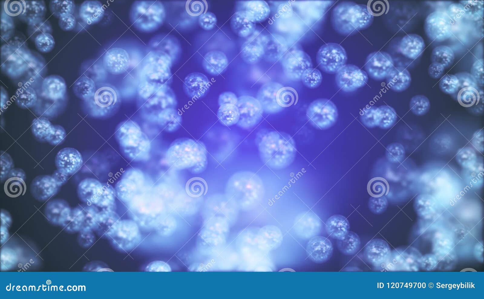 Random Flying Fading Abstract Bubbles Molecules in Color Environment ...