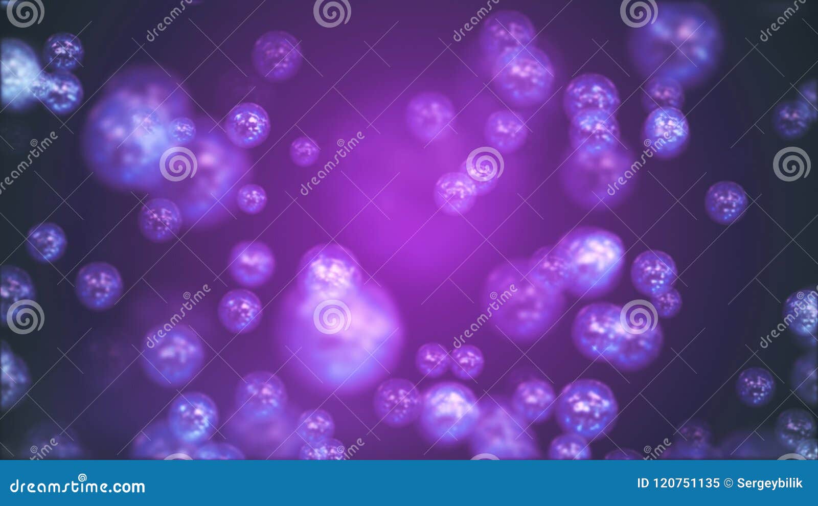 Random Flying Fading Abstract Bubbles Molecules in Color Environment ...