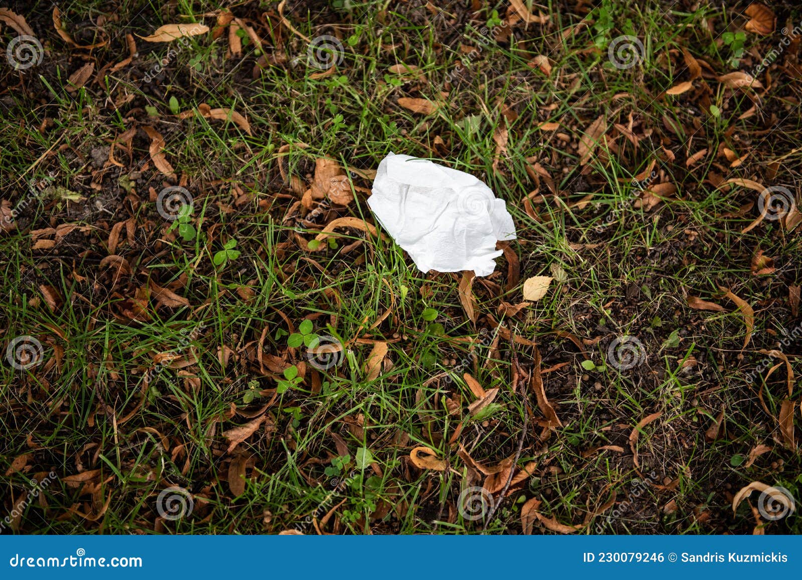 Random Garbage Junk Items Left in Park Stock Photo - Image of plastic ...