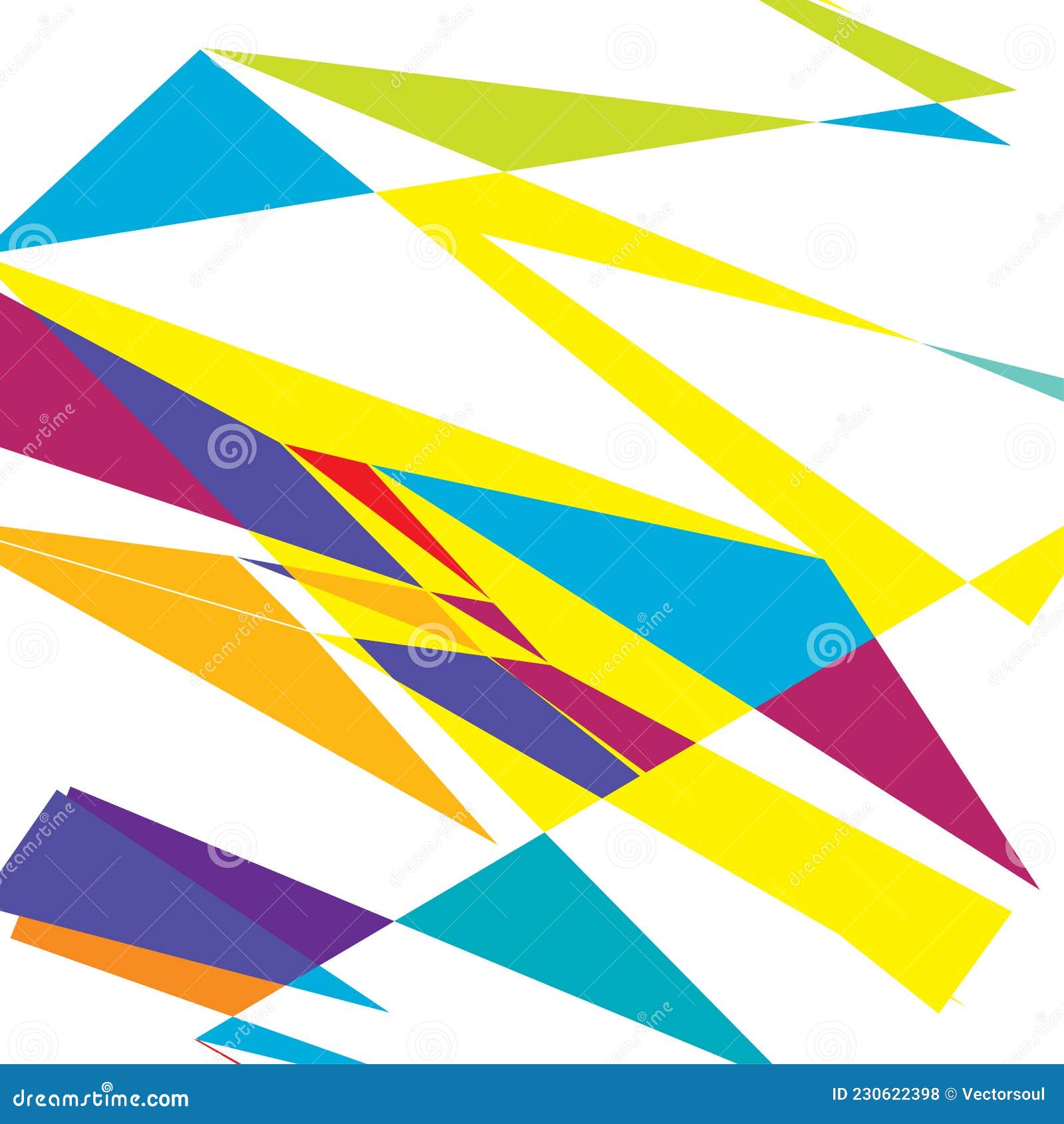 Random Geometric Abstract Art Element. Shattered Texture Stock Vector ...