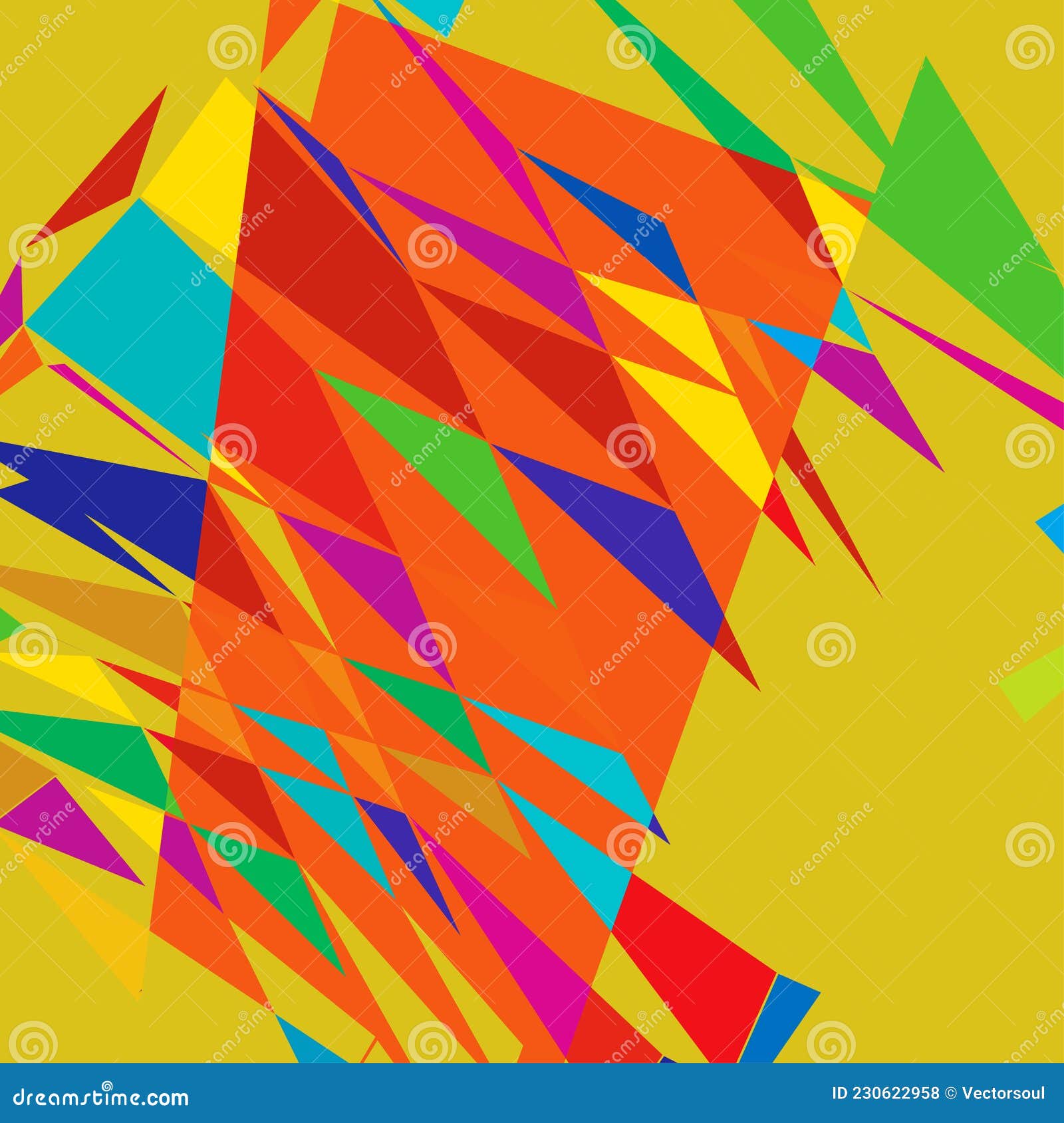 Random Geometric Abstract Art Element. Shattered Texture Stock Vector ...