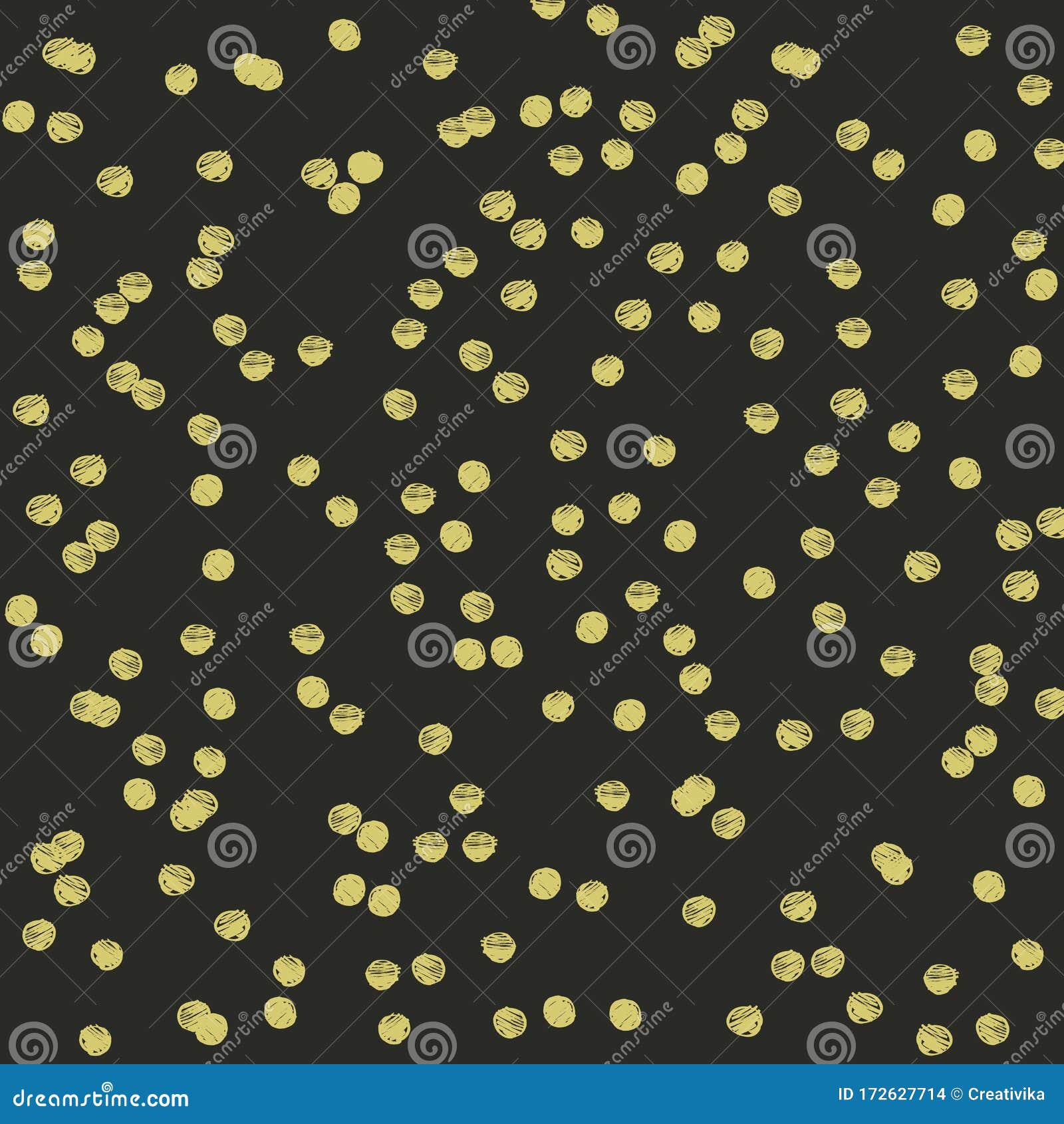 Random Golden Dots Seamless Pattern Stock Vector - Illustration of ...