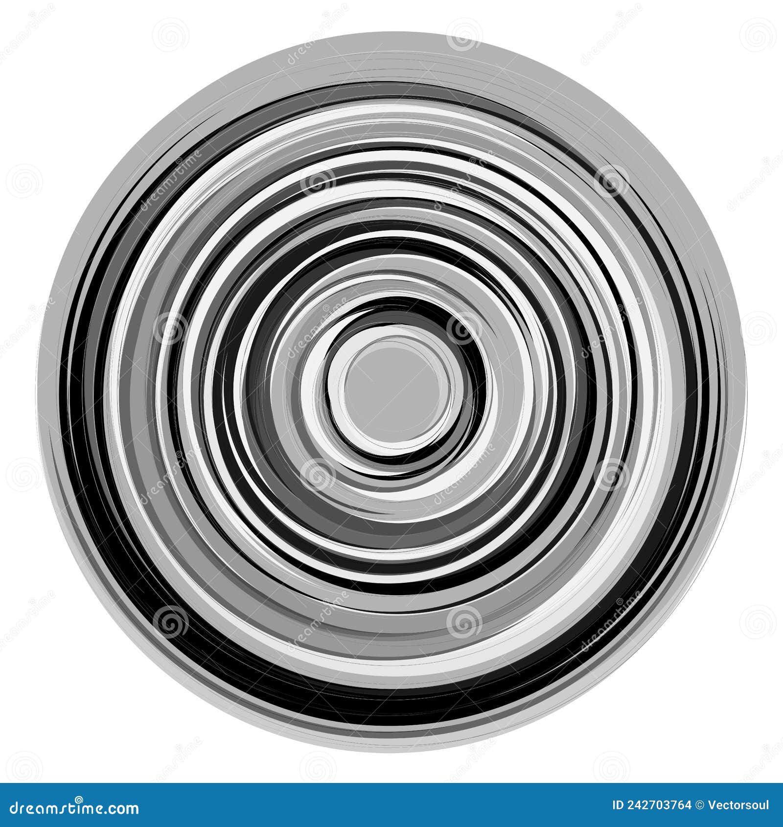Random,grayscale, Gray Concentric Circles, Rings Abstract Geometric ...