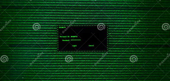 Random Green Number Login Scran Stock Image - Image of graphic, random ...