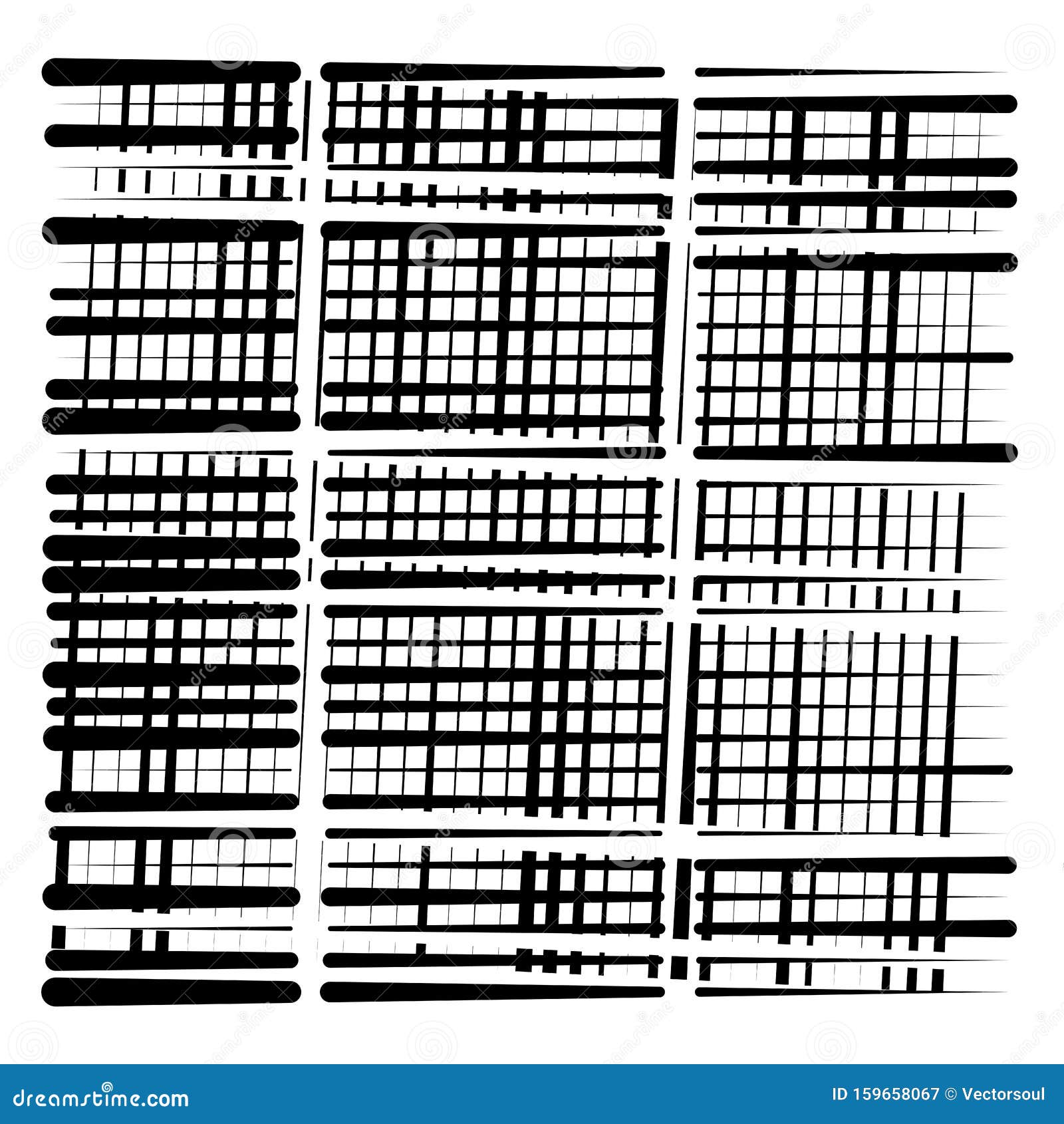 Random Grid, Mesh Pattern. Grating, Trellis Texture. Intermittent, Interrupt Lines Lattice ...