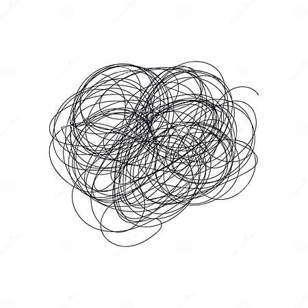 Random Hand Drawn Scribble Doodle Symbols Vector Random Hand Drawn ...