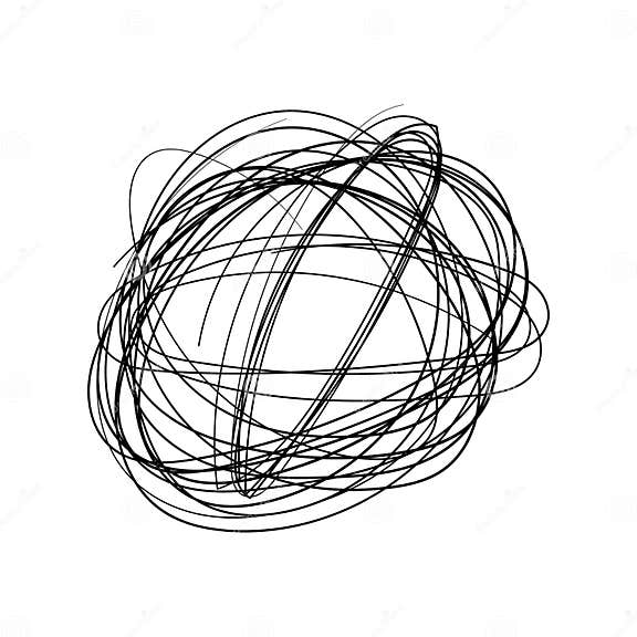 Random Hand Drawn Scribble Doodle Symbols Vector Random Hand Drawn ...