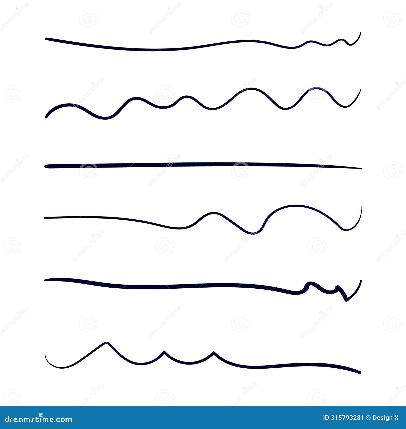Random Hand Drawn Scribbles Set Vector Scribble Pen Drawing Doodles ...