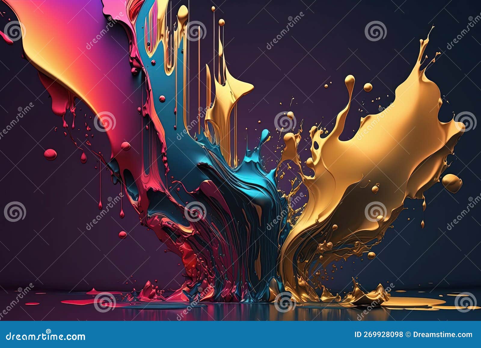 Random Horizontal Abstraction, in the Form of a Cracked Flowing River ...